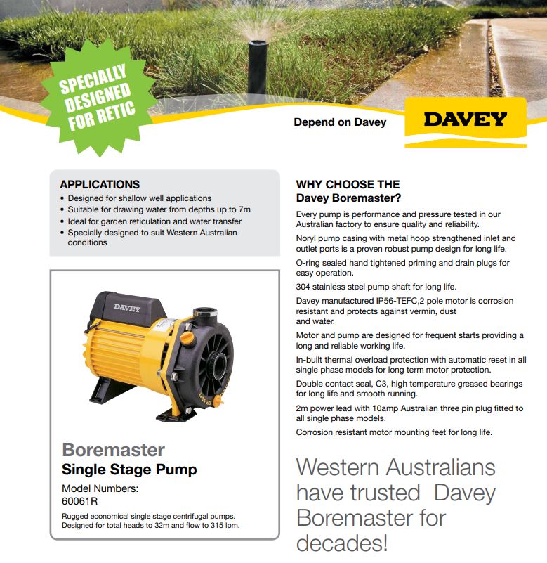 Davey Centrifugal Irrigation Pumps | Shop Online