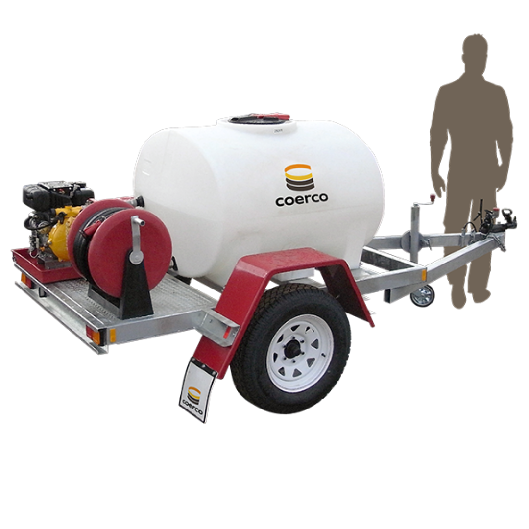 1000L Industrial Trailer Firefighting Unit with Fire Chief Pump