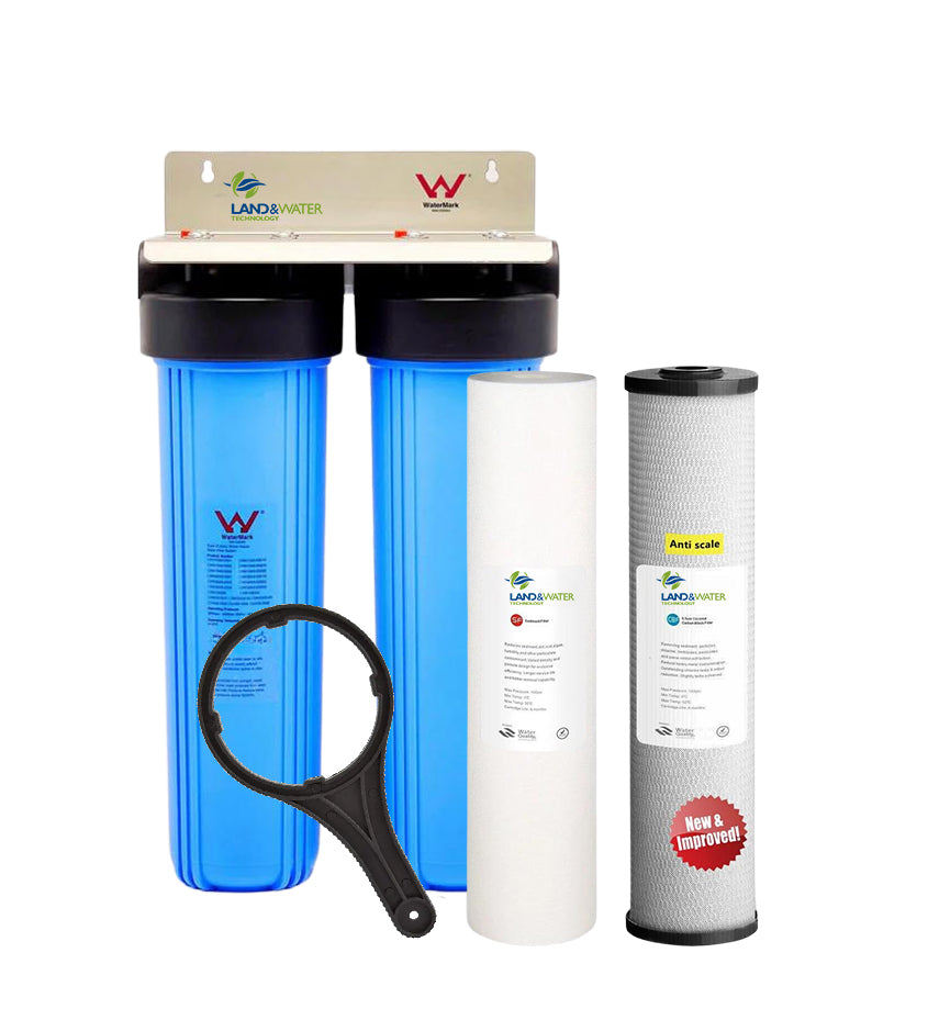 2 Stage Large Whole House Water Filter System (Anti-Scale) | Shop Online