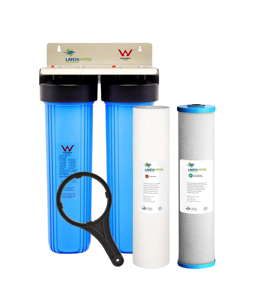 2 Stage Large Whole House Water Filter System | Shop Online