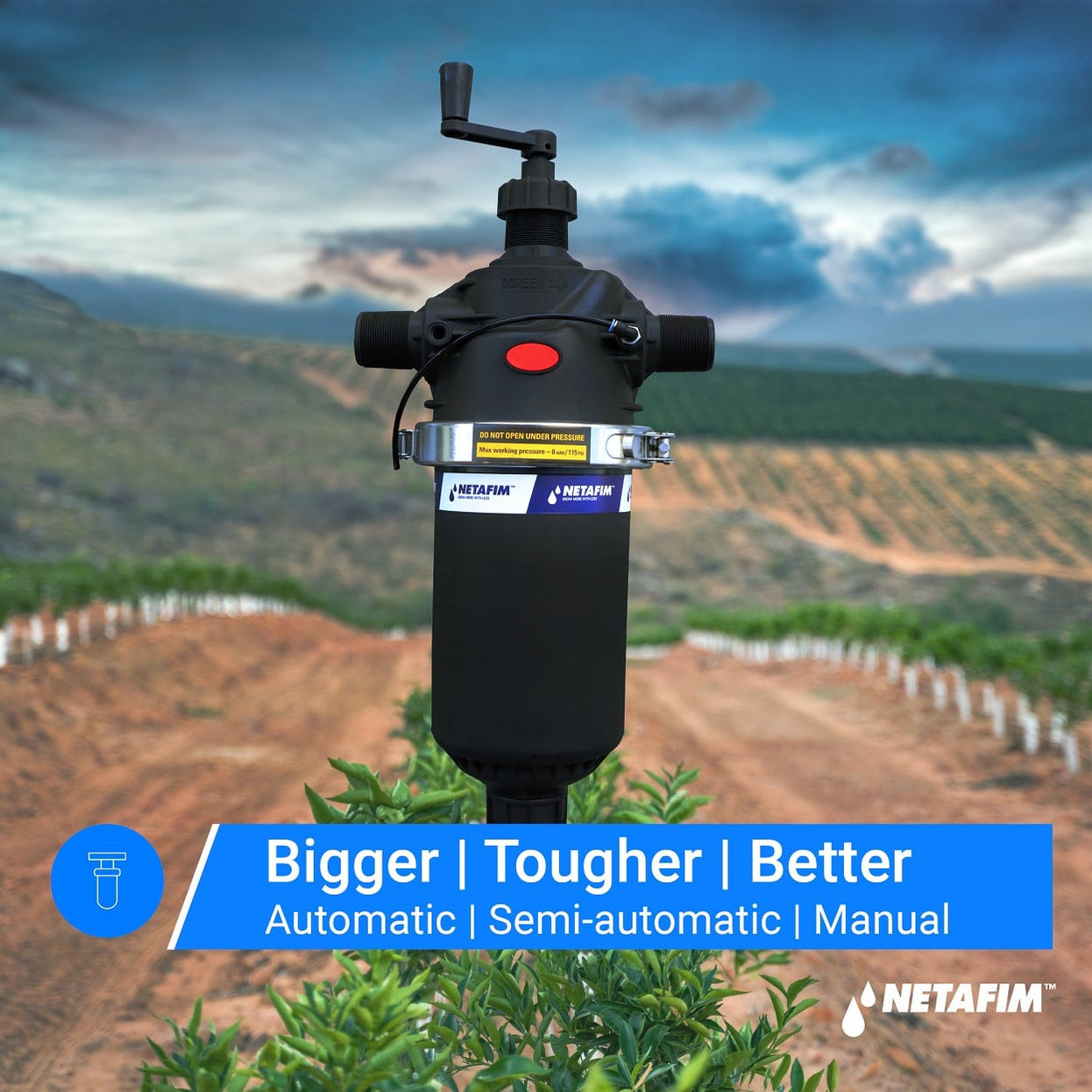 Netafim ScreenGuard 50mm Semi-Automatic Screen Filters | Shop Online