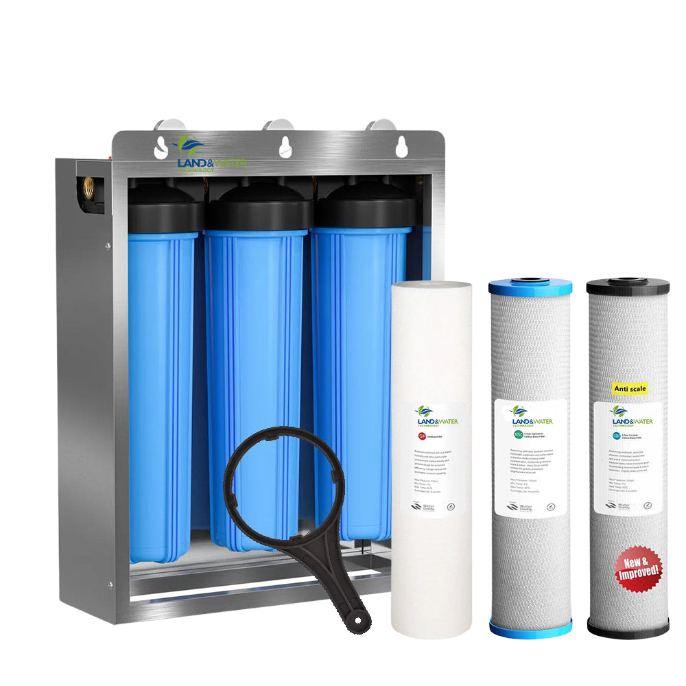 Land & Water 3-Stage Premium Filtration System (Anti-Scale) Kit | Shop ...