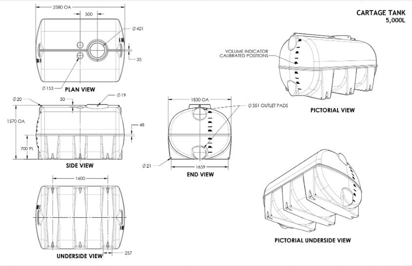 Cartage Poly Water Tanks (200-10,000L) | Shop Online