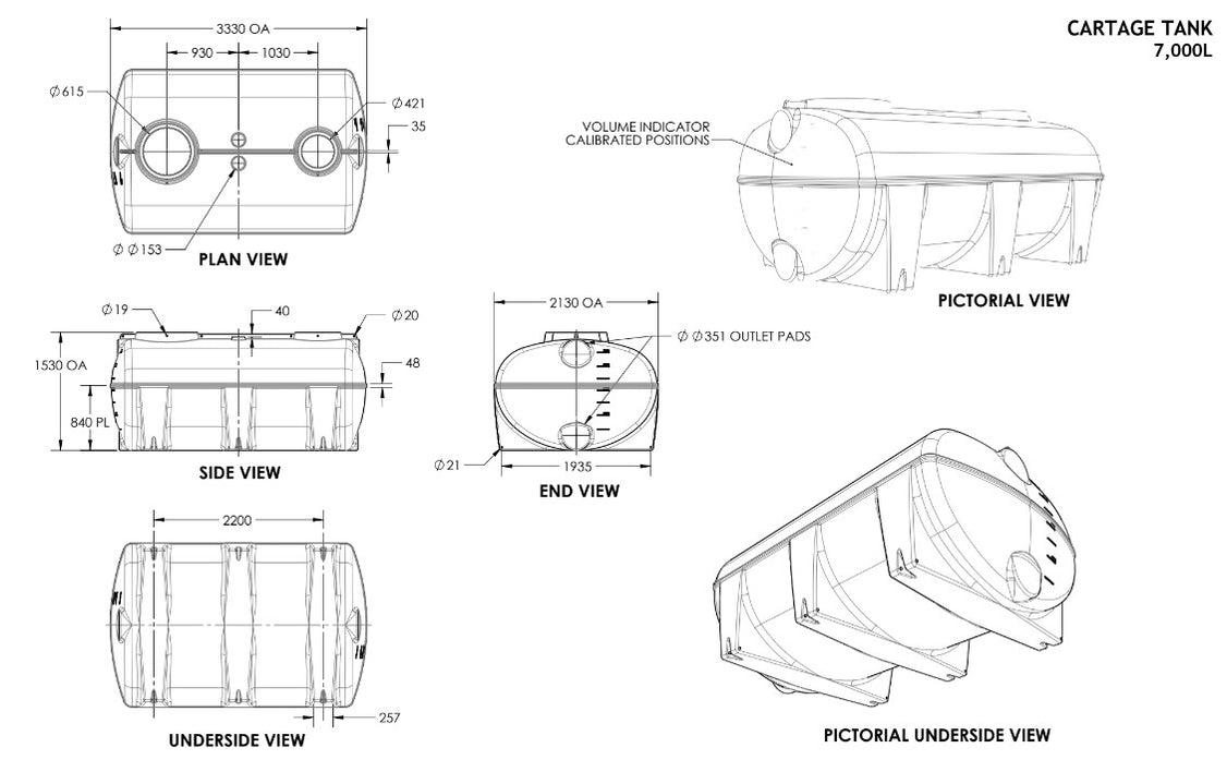Cartage Poly Water Tanks (200-10,000L) | Shop Online