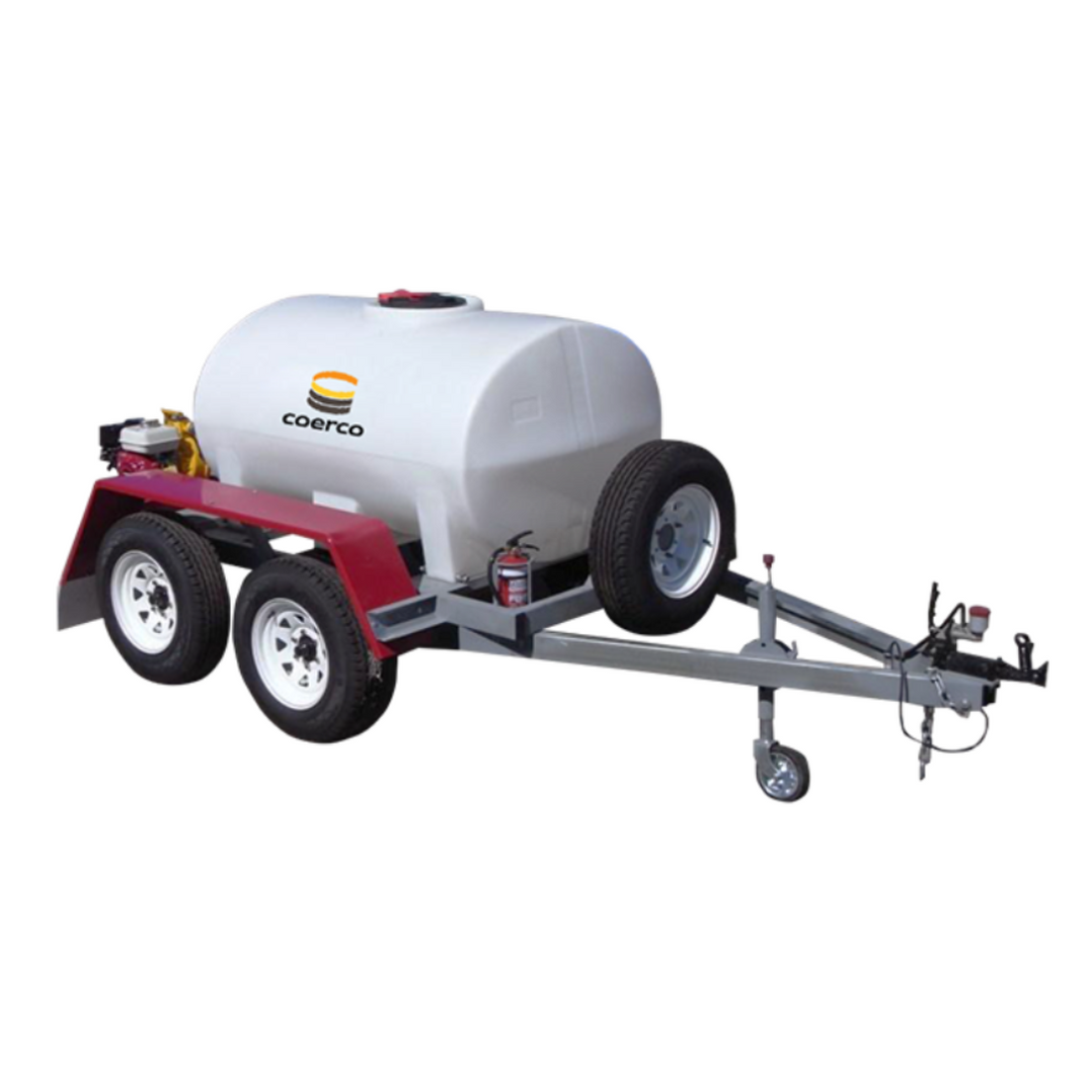 1500L Industrial Firefighter Trailer Unit with Fire Chief Pump