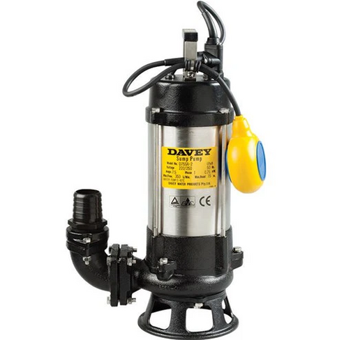 Davey D Series Submersible Wastewater Pumps with Cutter | Shop Online