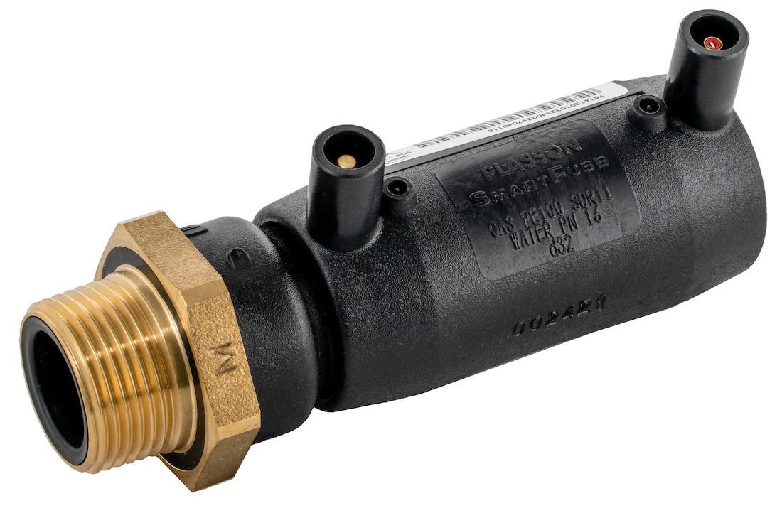 Plasson Electrofusion Male BSP Transition Coupler Brass PN16 20mm-75mm