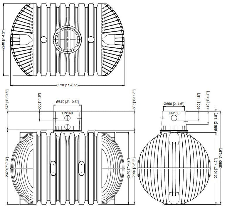 GRAF Carat 10000L Underground Water Storage Tank | Free Perth Delivery