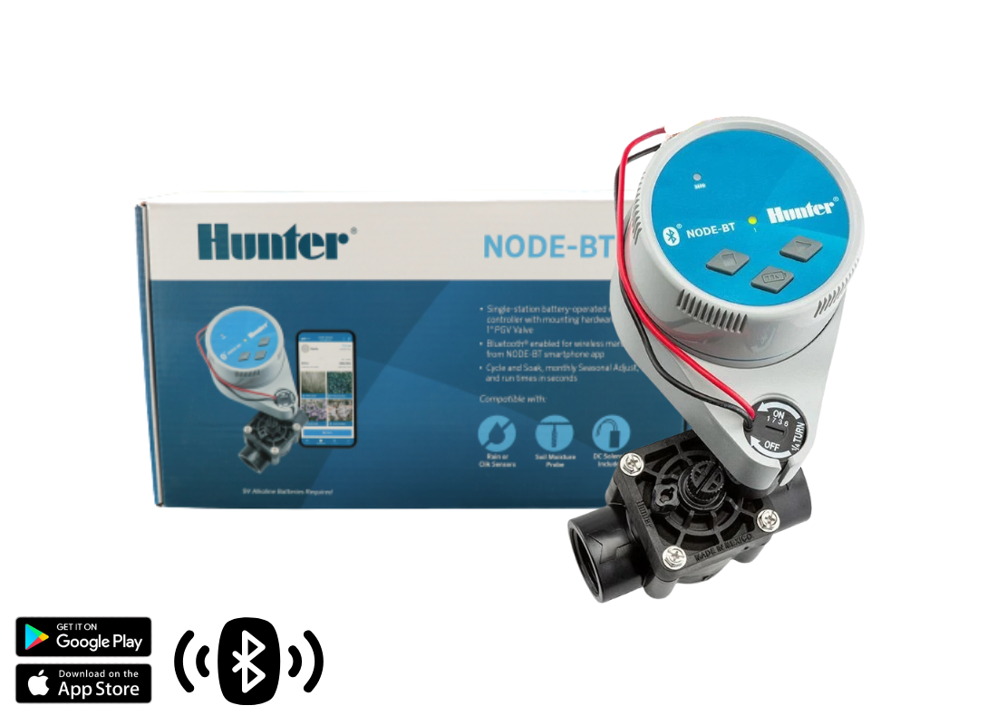 Hunter Node BT DC Battery Irrigation Controller with Solenoid | Shop Online