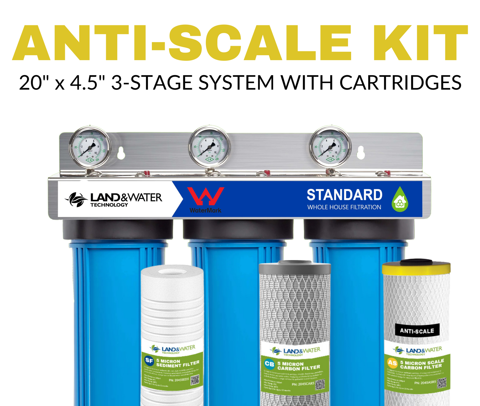 3-Stage Anti-Scale Whole House Water Filter | Shop Online