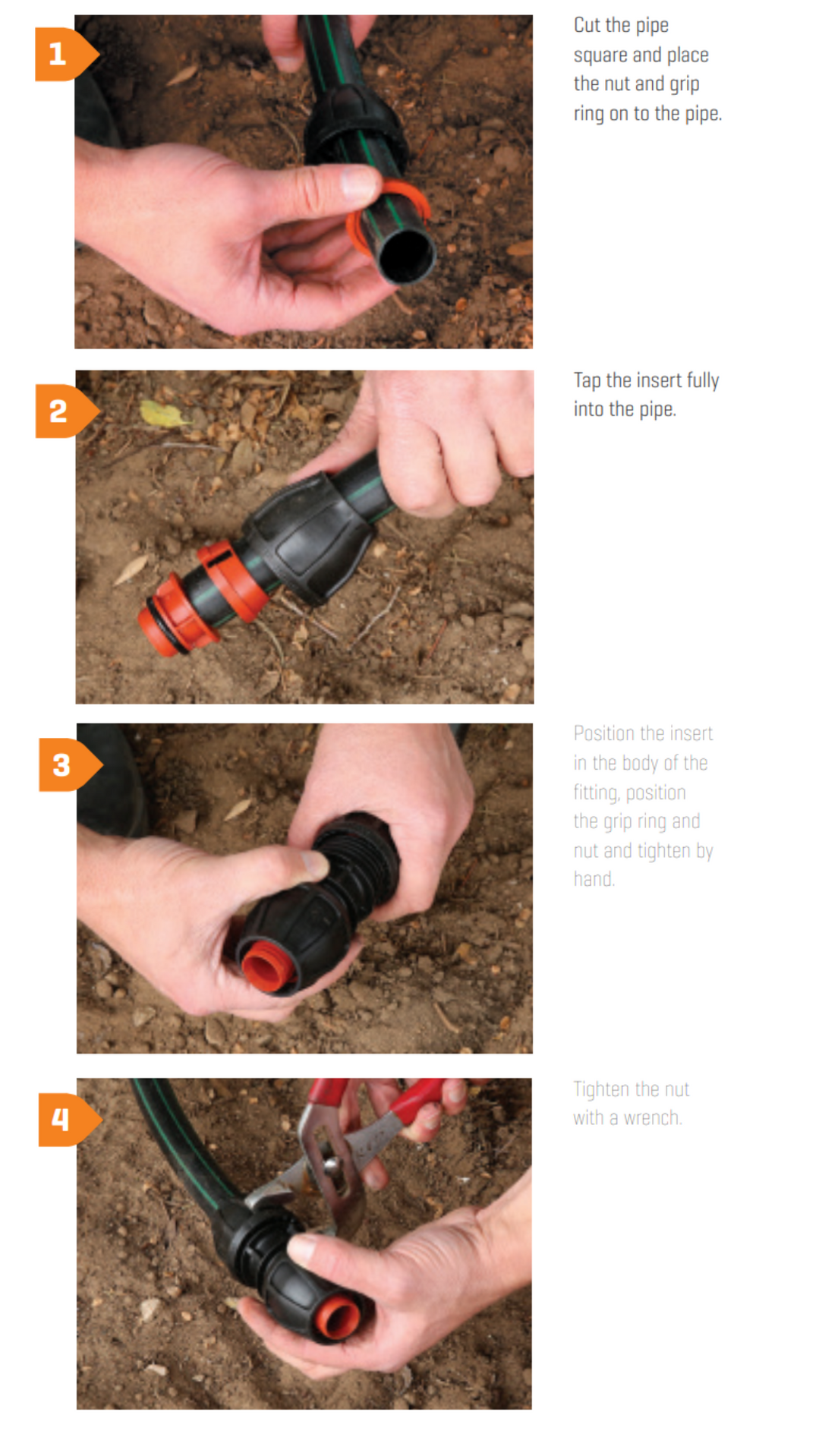 Philmac Rural End Cap For Redline Poly Pipe | Shop Online