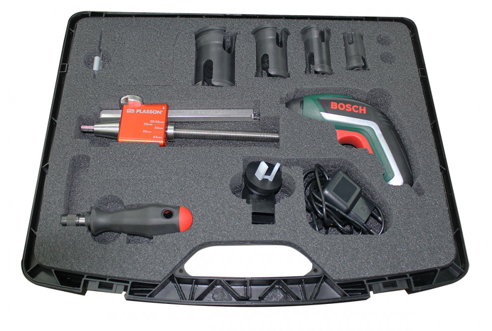 Plasson Drill Powered Pipe End Peeler Tool (32–63mm) | Shop Online