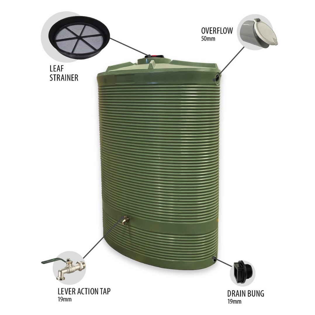 1500LTR Slimline Poly Water Tanks Perth | Shop Online
