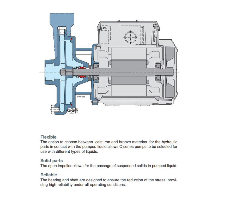 Calpeda C Series Centrifugal Pumps with Open Impeller