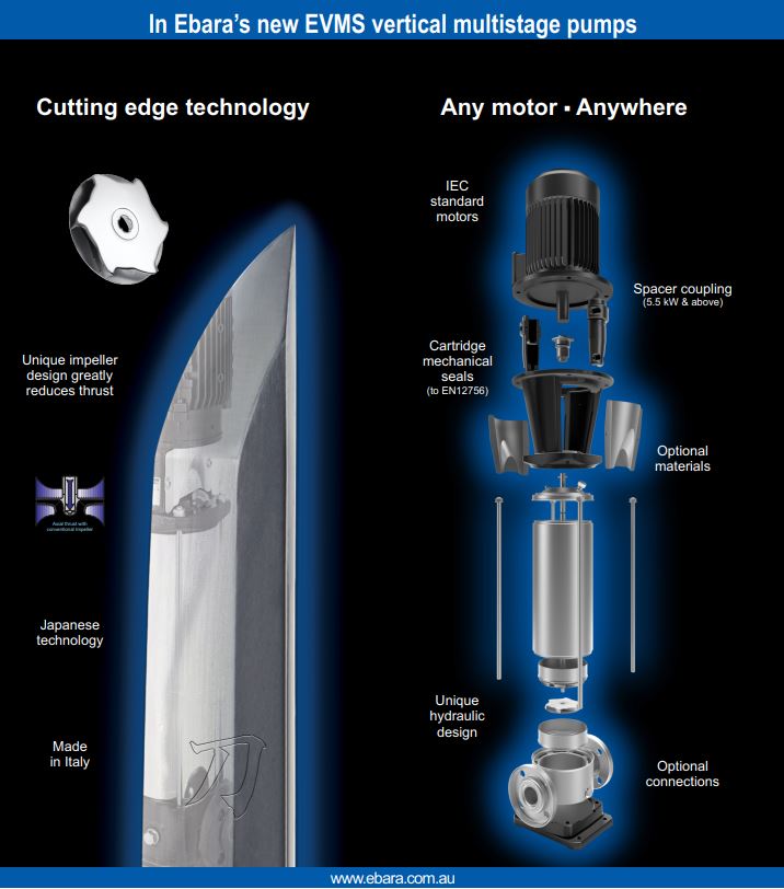Ebara EVMS 5 Vertical Multistage Pumps | Shop Online