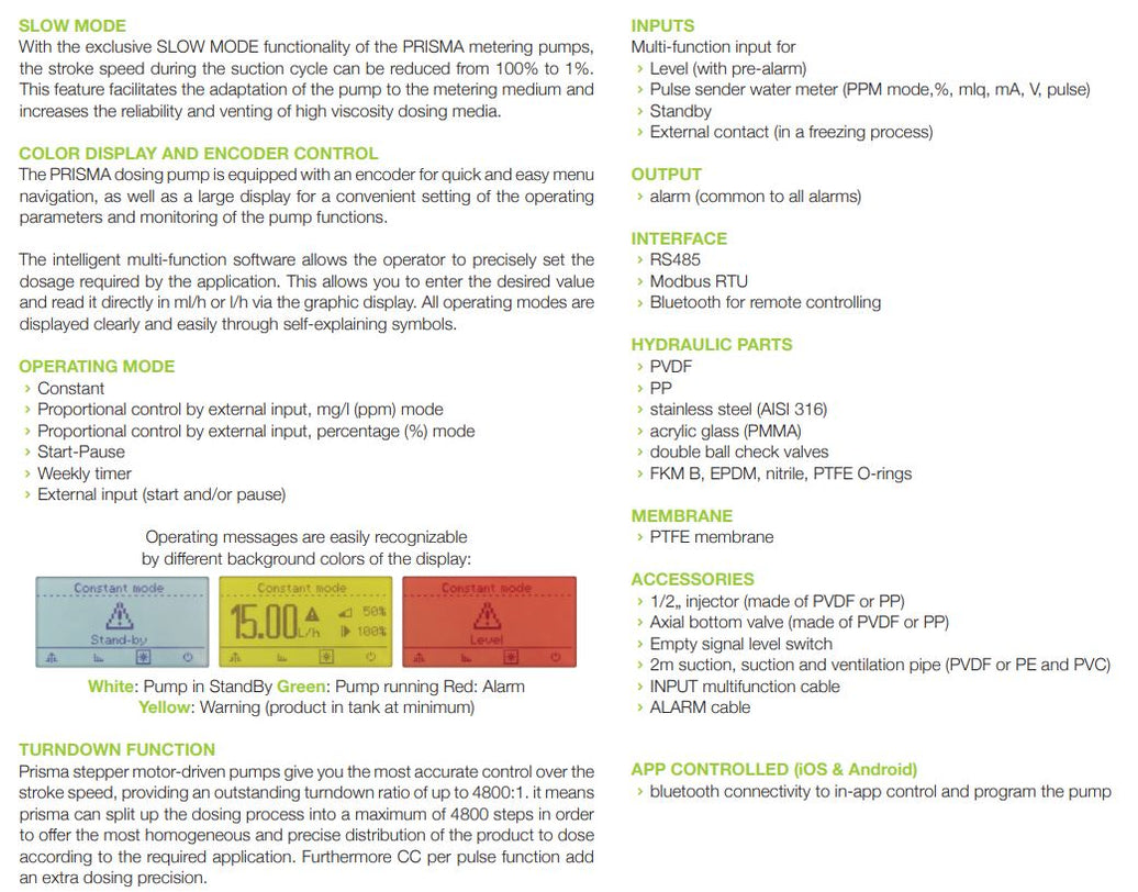 EMEC PRISMA 16 7.5 FP Intelligent Dosing Pump | Shop Online
