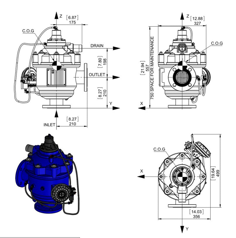 Amiad M100-750 50mm Automatic Screen Filter with ADI-P Controller | Shop Online