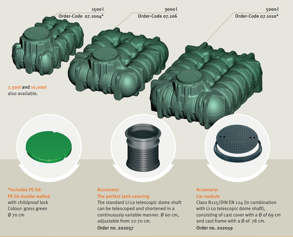 GRAF Garantia Lilo 3000L Underground Tank | Shop Online