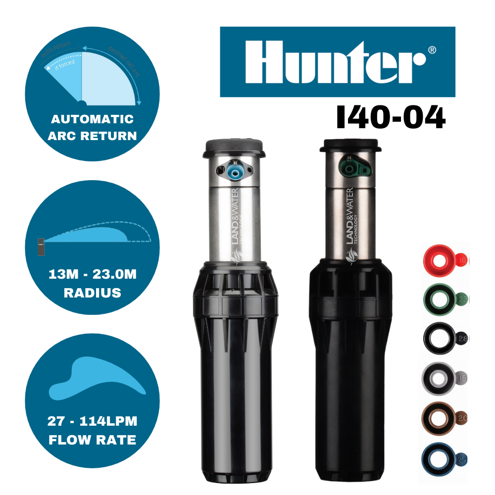 Hunter I-40 100mm Gear Drive Sprinkler (13-23m) | Shop Online