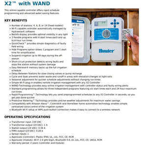 Hunter X2 WIFI Irrigation Controller with X2-WAND | Shop Online