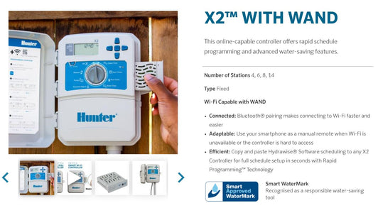 Hunter X2 WIFI Irrigation Controller with X2-WAND | Shop Online