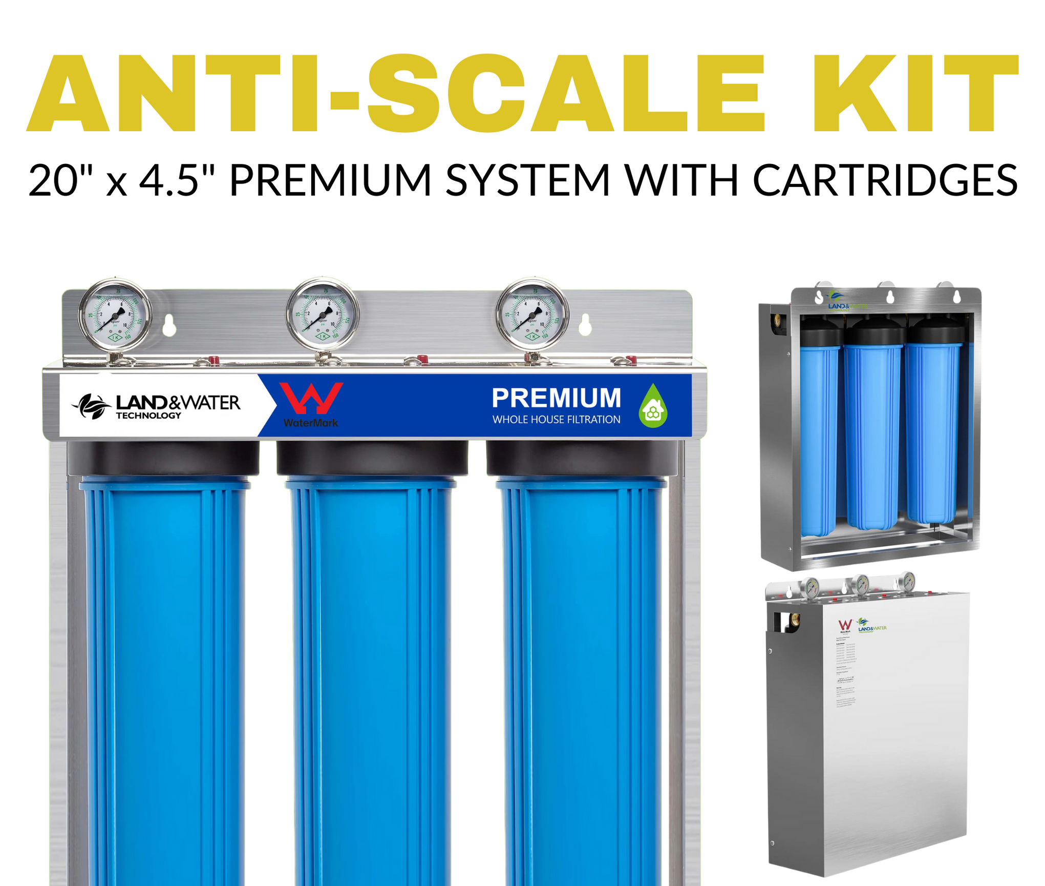 Land & Water 3-Stage Premium Filtration System (Anti-Scale) Kit | Shop ...