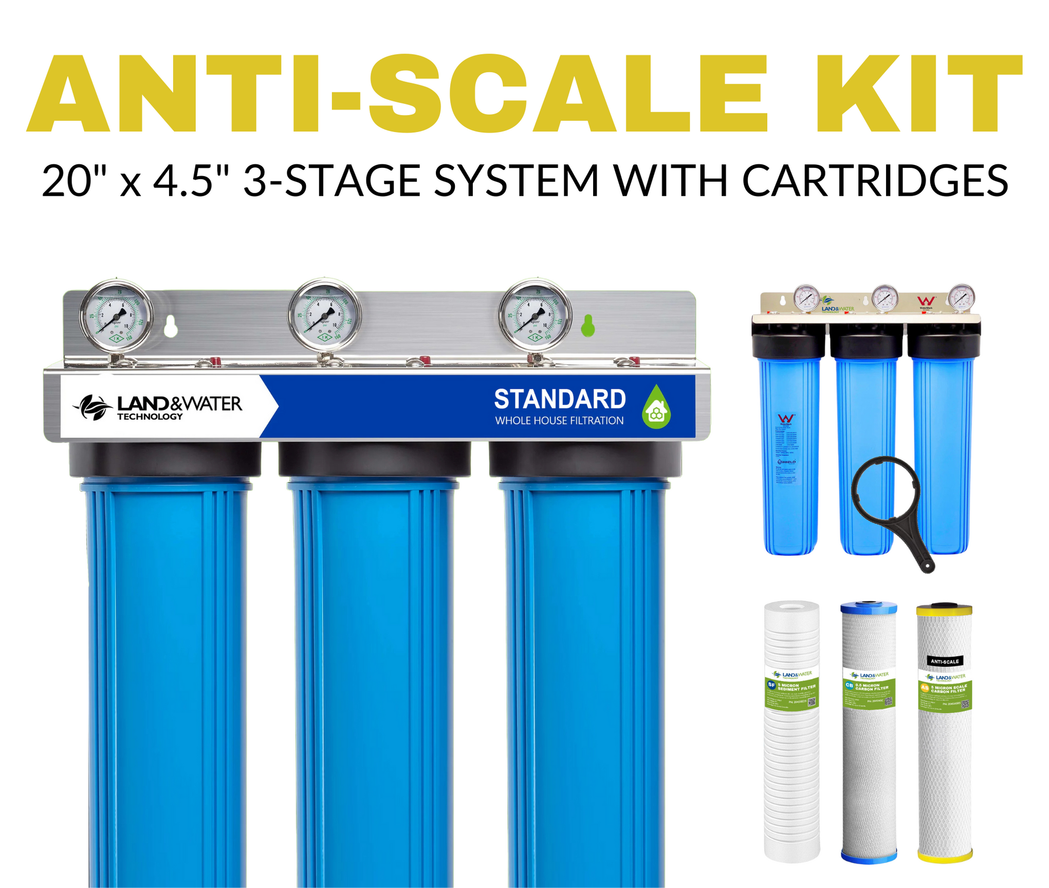 3-Stage Anti-Scale Whole House Water Filter | Shop Online