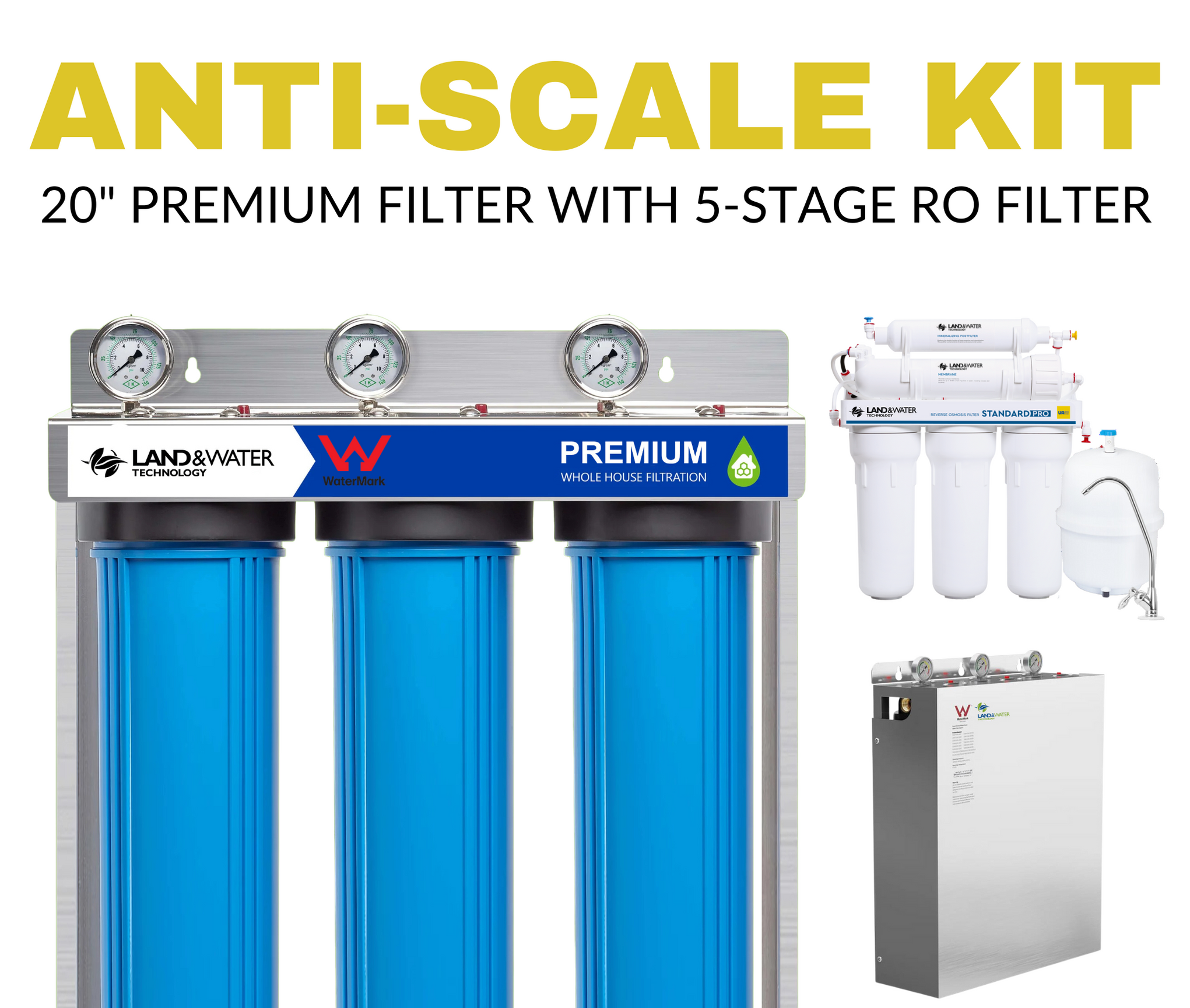 3-Stage Anti-Scale Water Filter System with 5-Stage RO Filter | Shop Online