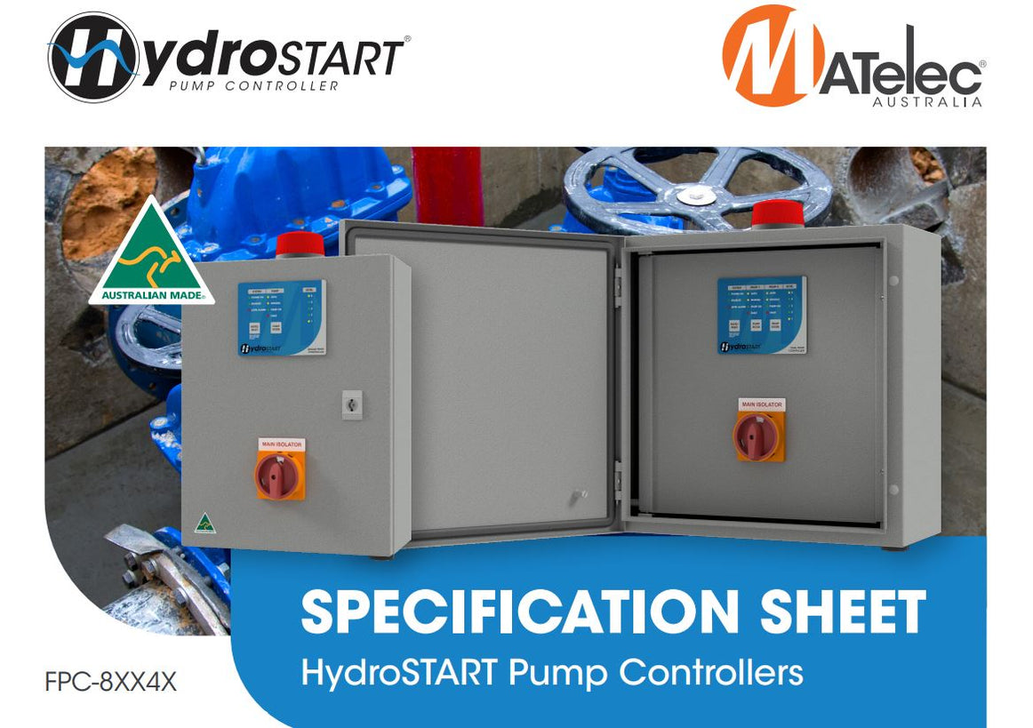 Matelec FPC-82243 415v HydroSTART Dual Pump Controller (Range 0.1-16 Amp)