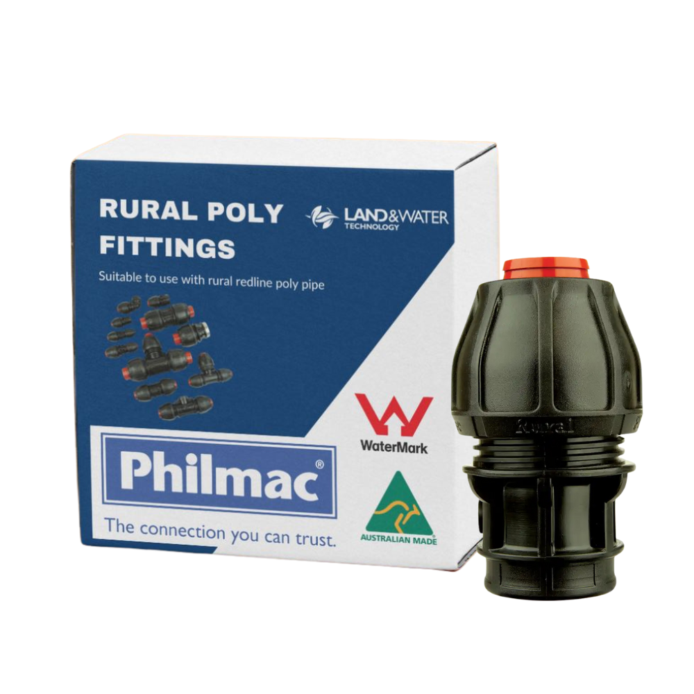Philmac Rural End Connector Female for Redline Poly Pipe