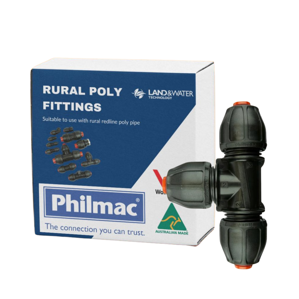 Philmac Rural Tee for Redline Poly Pipe | Shop Online