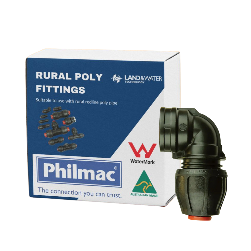 Philmac Rural Elbow Female Threaded for Redline Poly Pipe