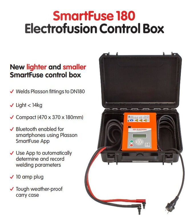 Plasson SmartFuse 180 Electrofusion Control Boxes | Shop Online