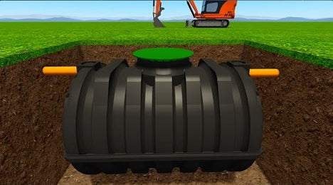 GRAF Carat 4800LTR Poly Septic Tank with Baffle | Free Perth Delivery