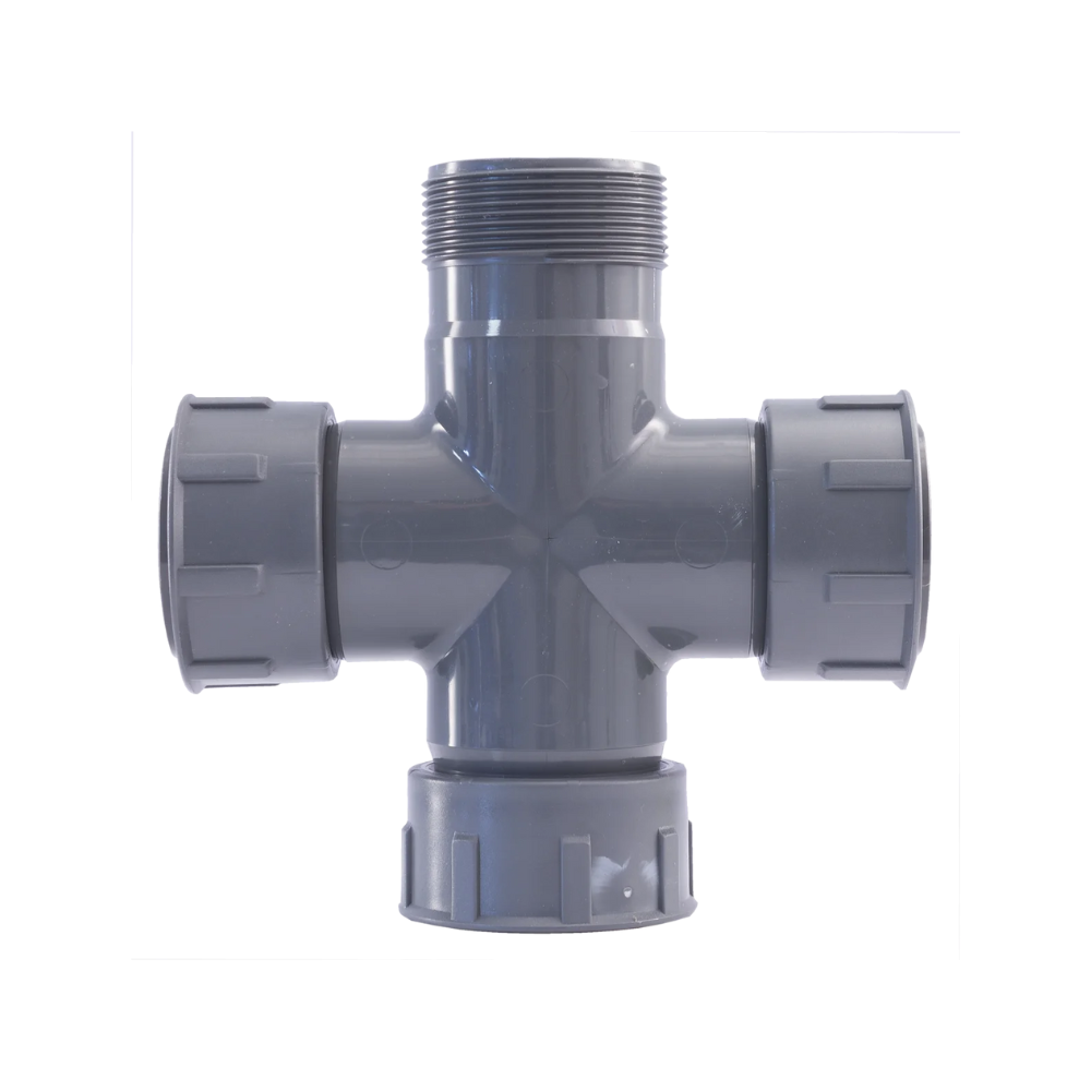 Rain Manifold Cross 1" MxFxFxF with O-Ring | Shop Online