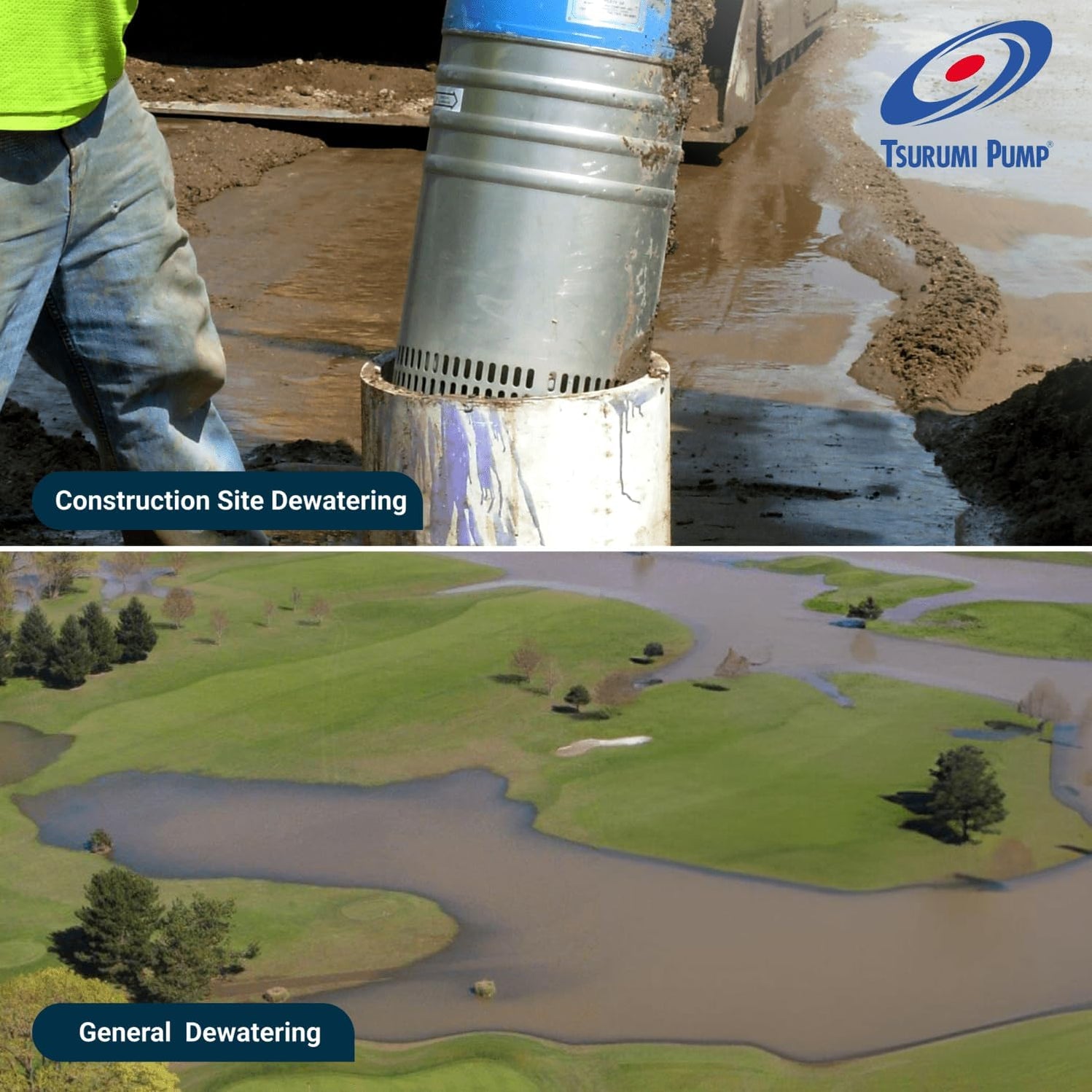 Tsurumi LB-800 Slimline Submersible Drainage Pump | Shop Online