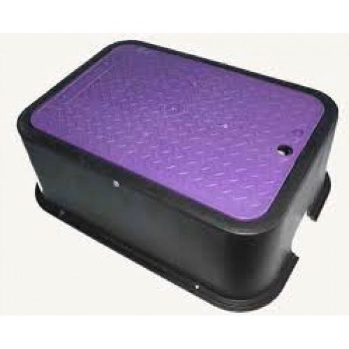 Residential Medium Rectangular Purple Valve Box | Perth