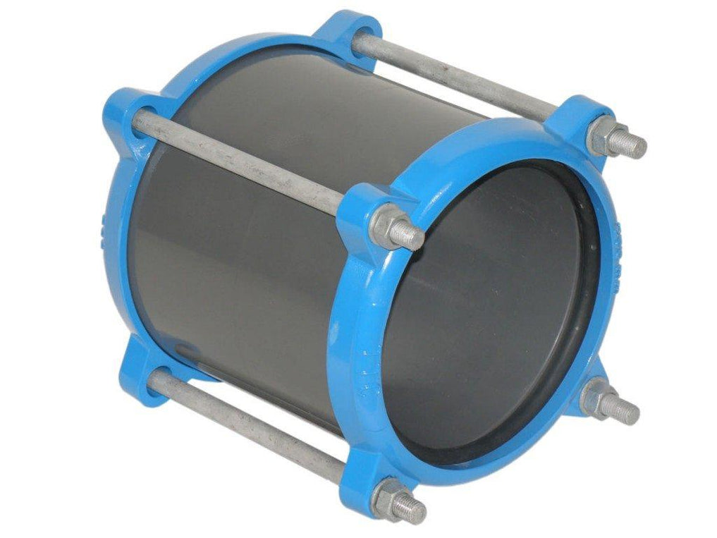 Gibault Repair Coupling - ABS Body Cast Iron Ends for PVC Pipe