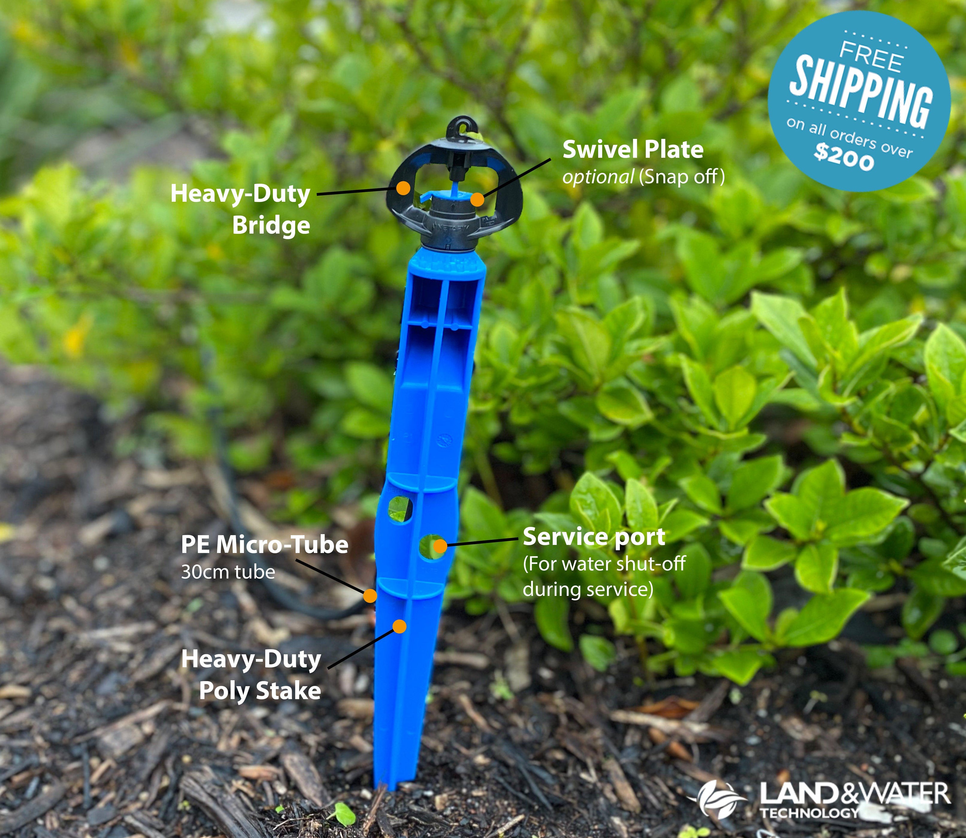 Netafim Supernet SRD Tree Sprinkler with Stake & Tube | Shop Online