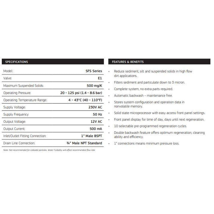 Puretec SFS Sediment Filtration System