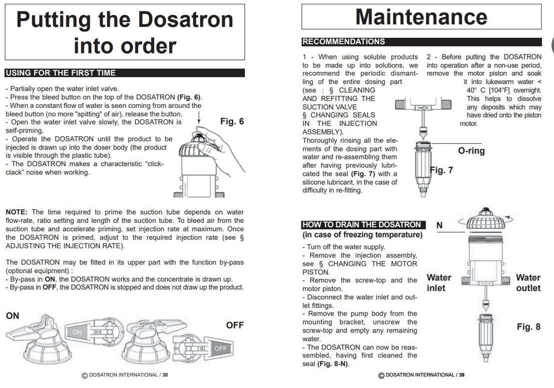 Dosatron D25RE2 External Injection Dosing Pump | Shop Online