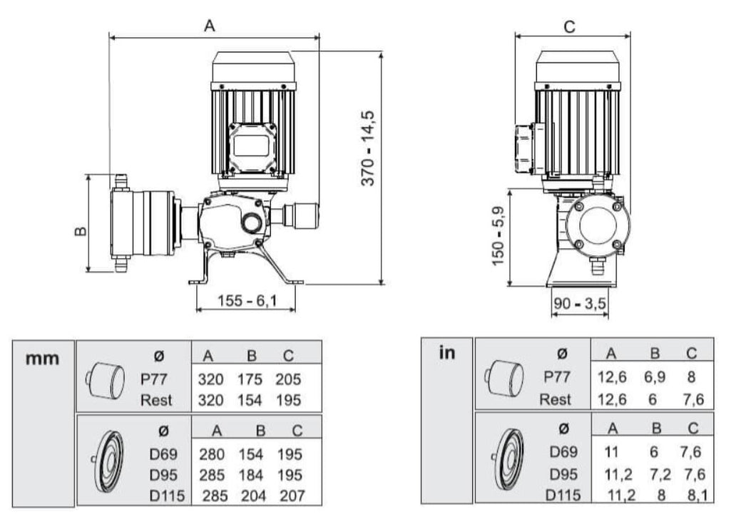 Dostec 40 AC Advanced Diaphragm Dosing Pump with Remote Monitoring ...