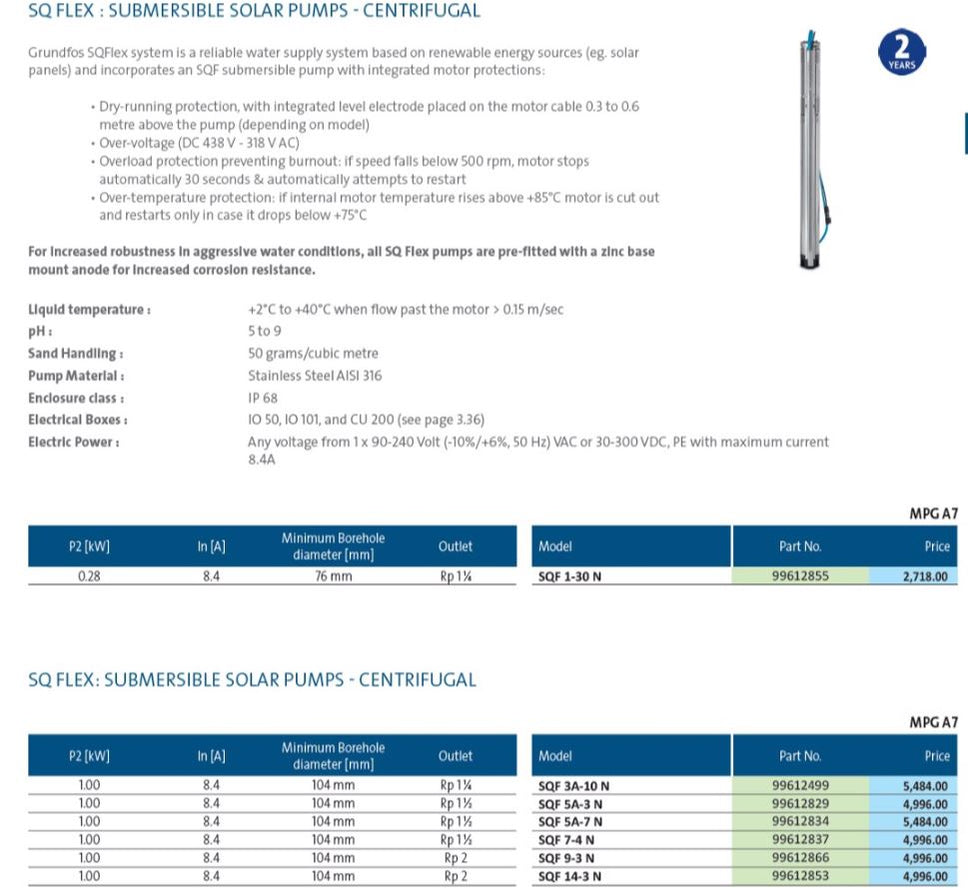 Grundfos Solar Off-Grid Water Pumps | Shop Online