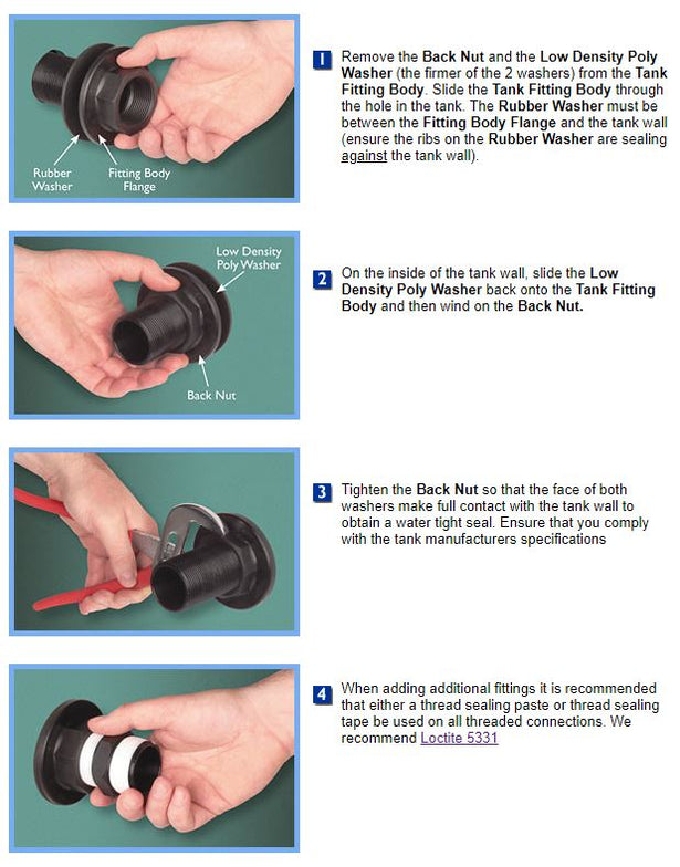 Hansen Female Tank Fitting - SFTFT