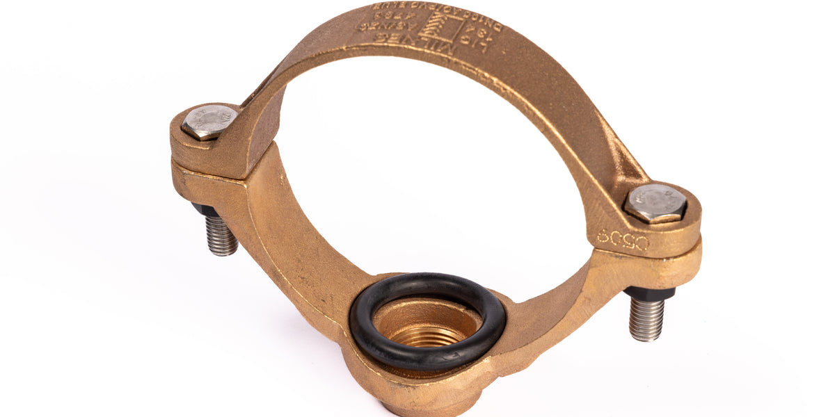 Iplex PVC Brass Tapping Saddle Band with 316ss bolts | Shop Online