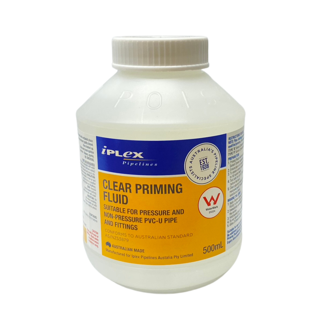 Iplex PVC Clear Priming Fluid (Clear Primer) 500ml