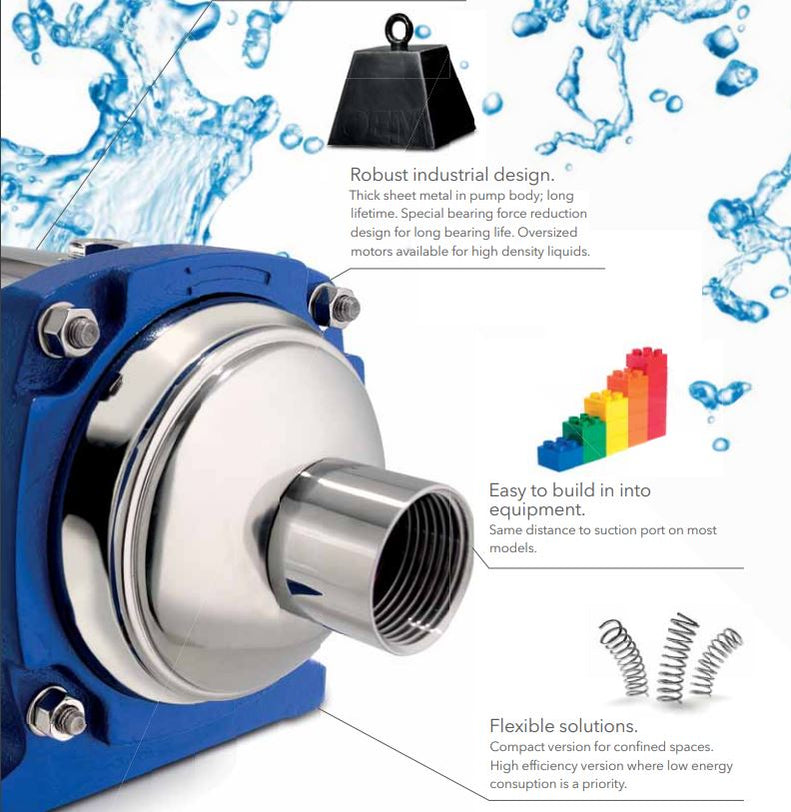 Lowara 5HMP (140LPM) Pump with Pressure Tank & Switch | Shop Online