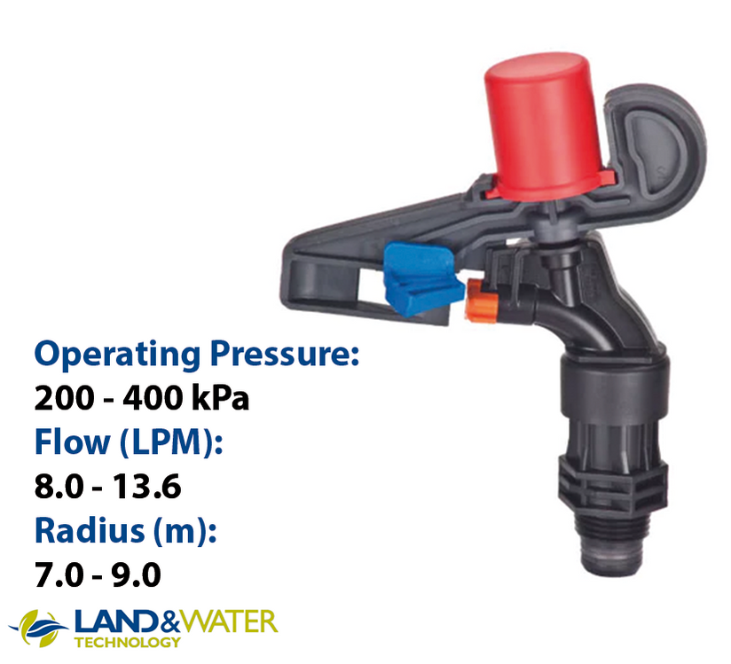 NaanDanJain 6004SD-LA Low Angle Full Circle Impact Sprinklers