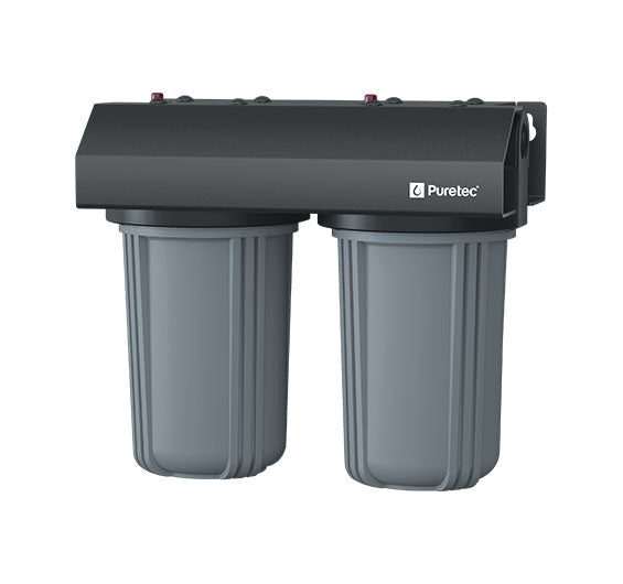 Puretec WH2-30 Whole House Dual 10" x 4.5" Water Filter Systems (30 LP