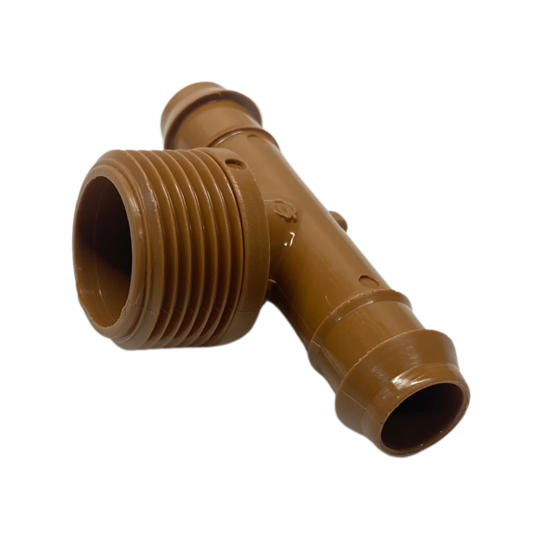 Netafim 17mm Barbed 3/4" Threaded Male Tee